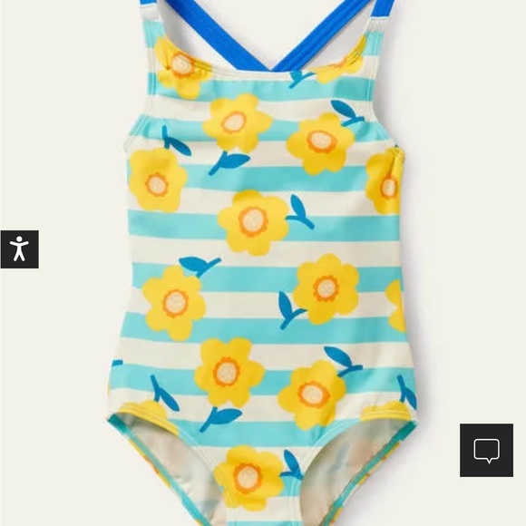 Mini Boden | Swim | Nwt Mini Boden Crossback Printed Swimsuit | Poshmark